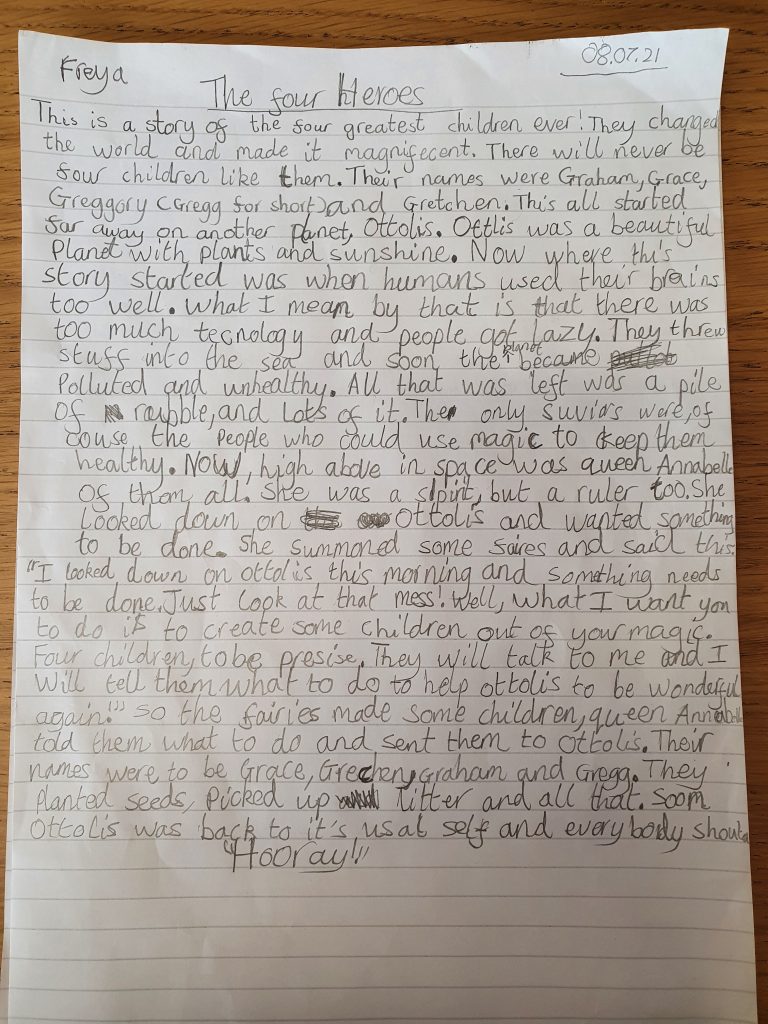 Freya Johnson The four heroes | THE HOME OF ROYSTON ARTS FESTIVAL